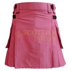Handmade Pink Utility Kilt Leather Straps Utility Kilt & Custom Size ...