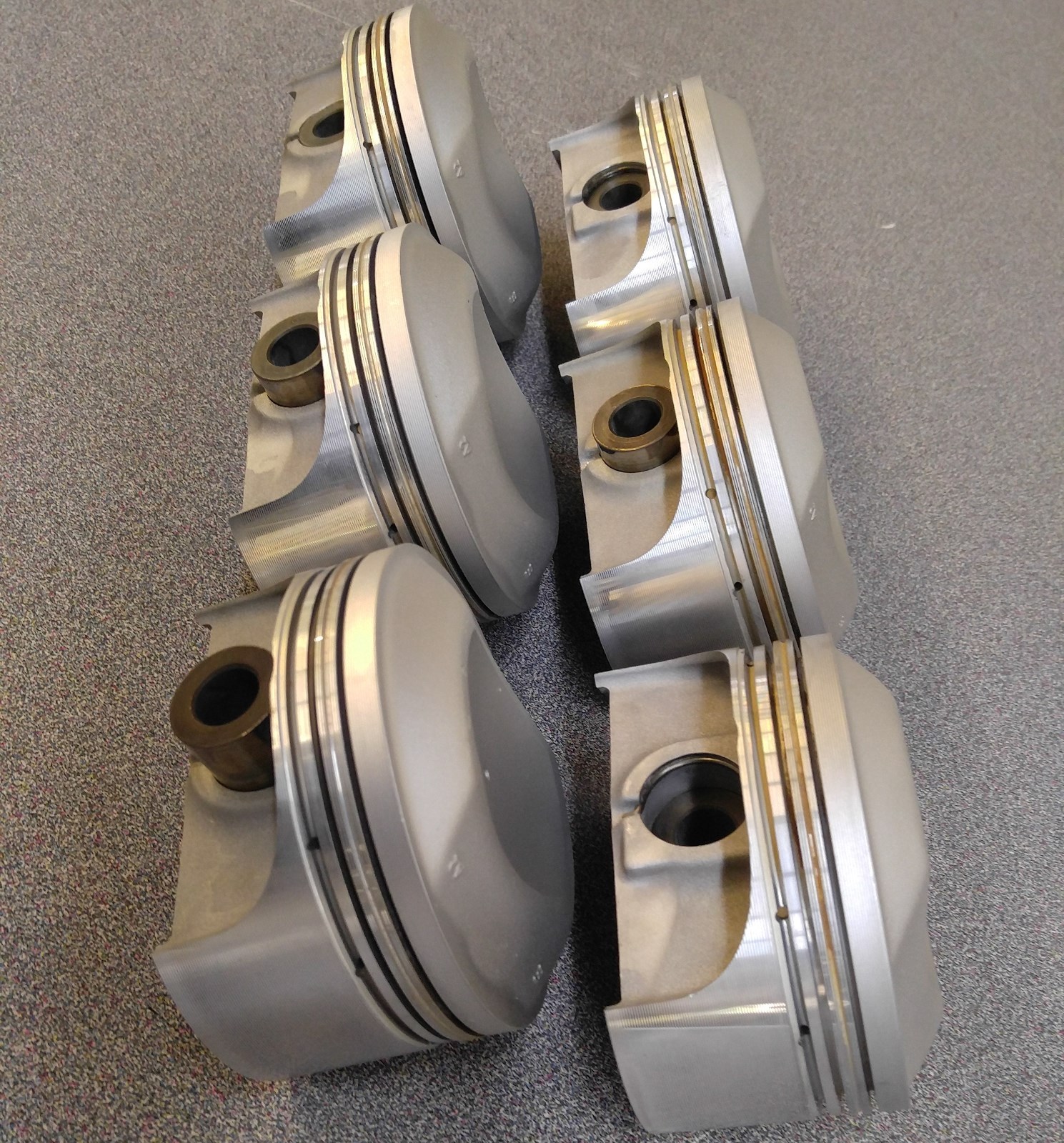 SET OF 6 VERY NICE ORIGINAL GENUINE PORSCHE 911 993 PISTONS MAHLE ...
