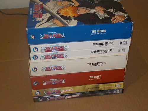 BLEACH Anime Series Lot of 7 Diff. Complete DVD Season Box Sets Nice ...
