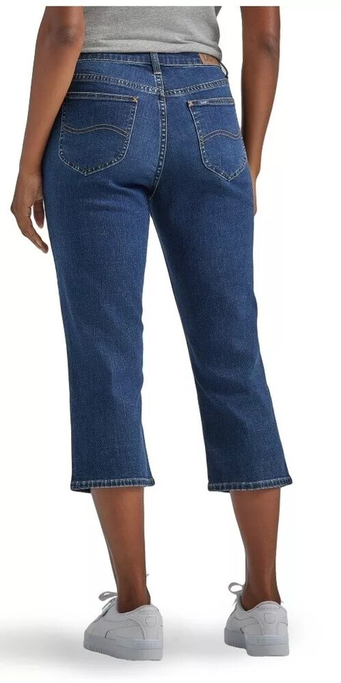 Lee Women's Mid Rise Capri Jeans Denim Capris NWT | eBay