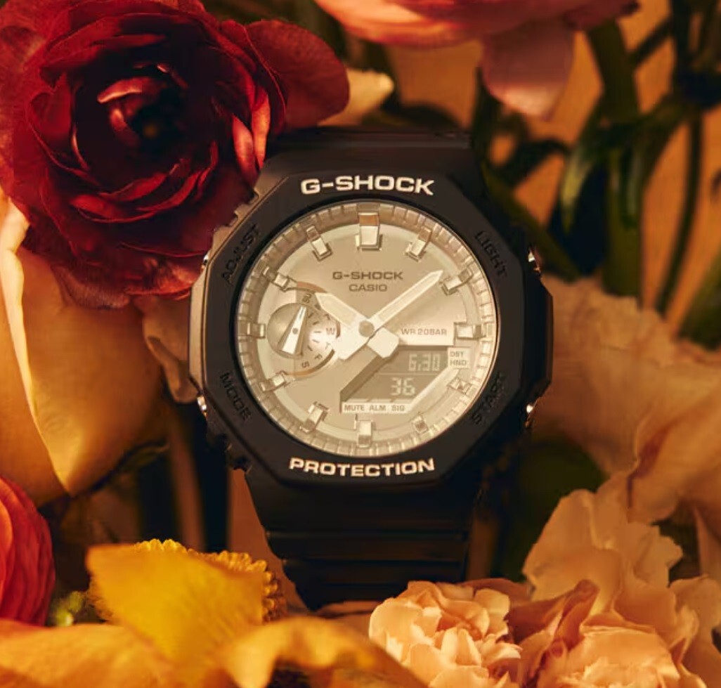 Casio G-Shock GA-2100GB-1A Gold Black Octagonal Analog Digital Men's ...