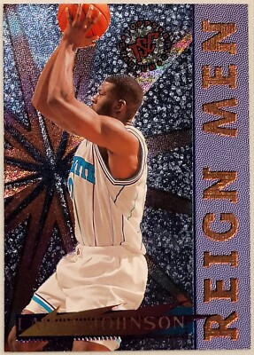 Larry Johnson 1996-97 Topps Stadium Club REIGN MEN Insert Card #RM3 | eBay