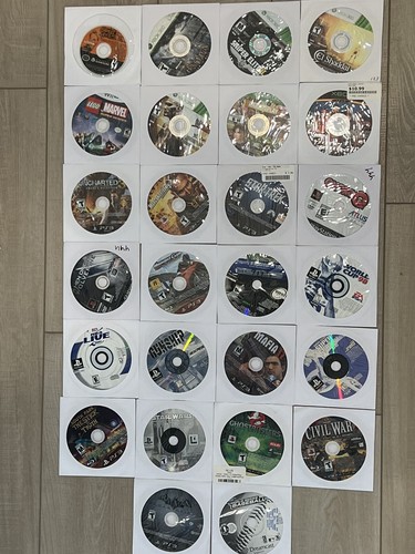 Lot of 26 Loose Video Game Discs UNTESTED Xbox 360 PlayStation GameCube ...