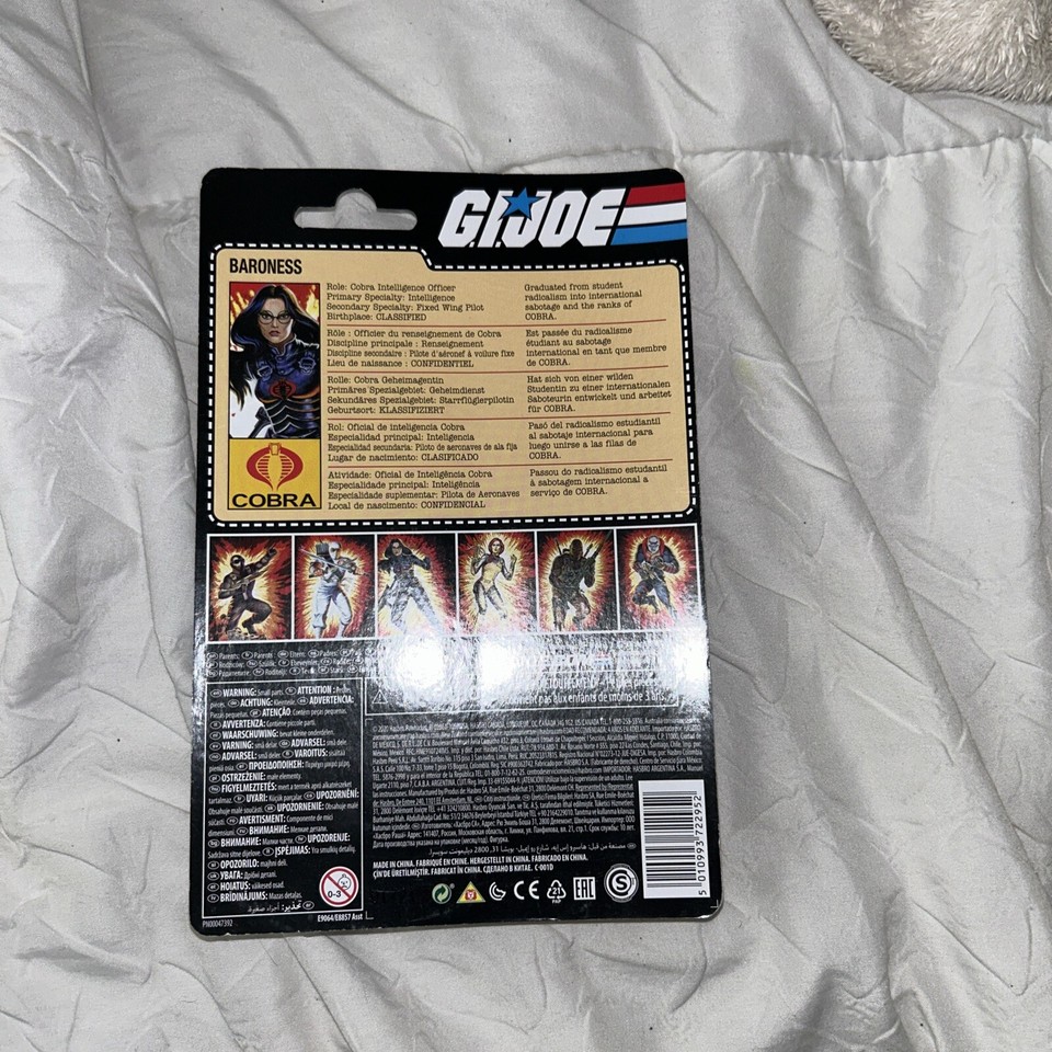 2020 GI Joe Retro Collection BARONESS 3.75” Sealed MOC Walmart ...