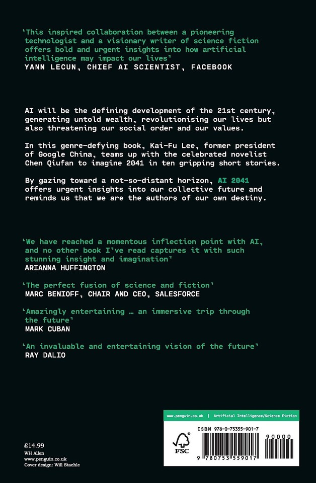 Book In English AI 2041. Ten Visions For Our Future Kai-fu Lee, Chen ...