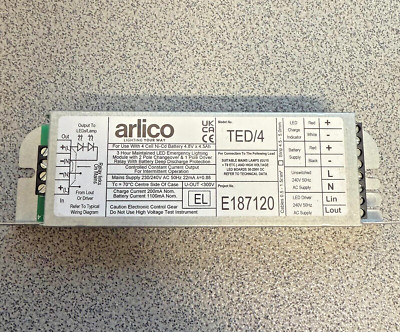 TED/4, 3 Hour maintained LED emergency lighting module | eBay UK