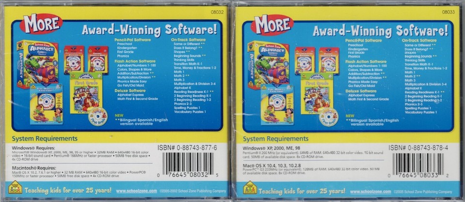 School Zone Math Grade 2 and Grade 3 Pc New XP | eBay
