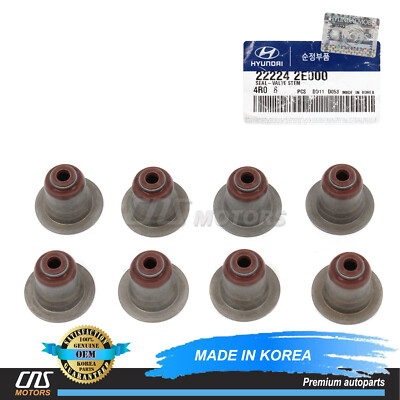 GENUINE Valve Stem Seals 8PCS for 2014-2018 Kia Forte / Koup Soul 22224 ...