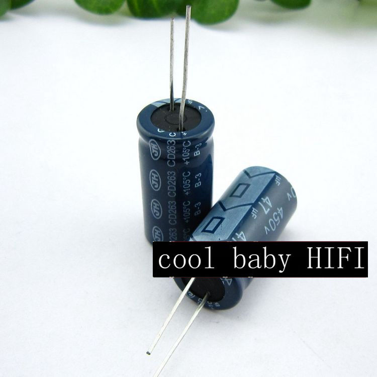 2pcs JH cd263 450v 47uf electrolytic Capacitor 16*31mm 105°C | eBay