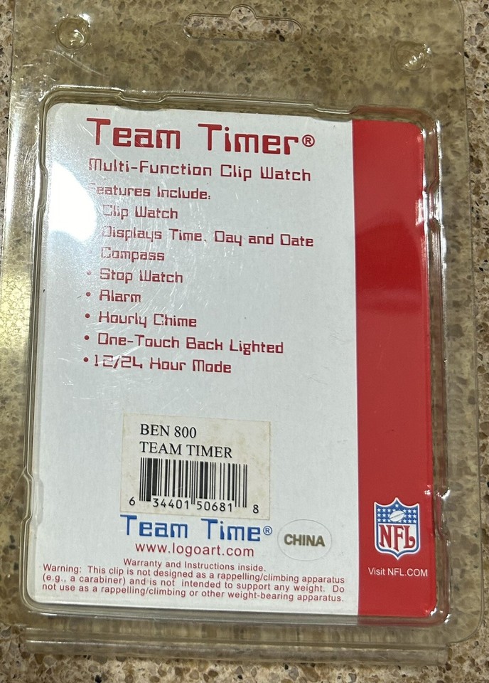 Cincinnati Bengals - NFL Team Timer Clip, Compass, Stop Watch, Time ...