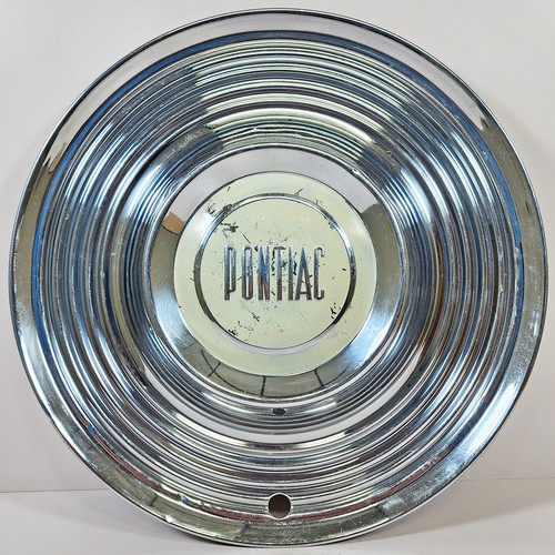 👀 ONE PAINTED 1955-1956 Pontiac Catalina / Chieftain 15" Hubcap / Wheel ...