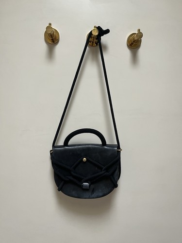 Eatable Of Many Orders Black Leather Monkey Crossbody Purse | eBay