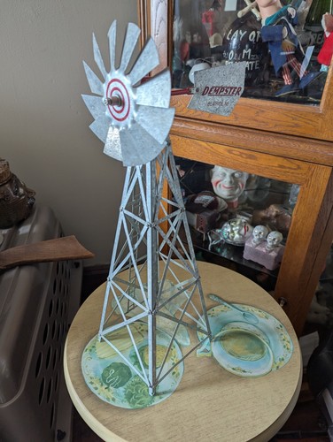 Metal Windmill Salesman's Sample Size Galvanized Dempster Advertising ...
