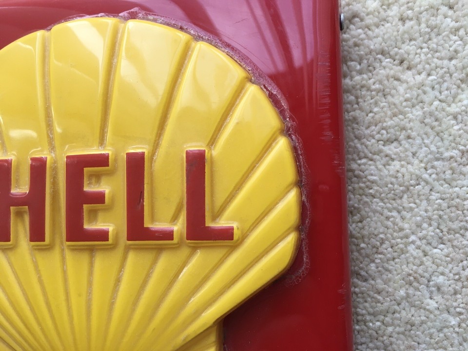 C1960s VINTAGE SHELL PETROLEUM Co ADVERTISING SIGN | eBay UK