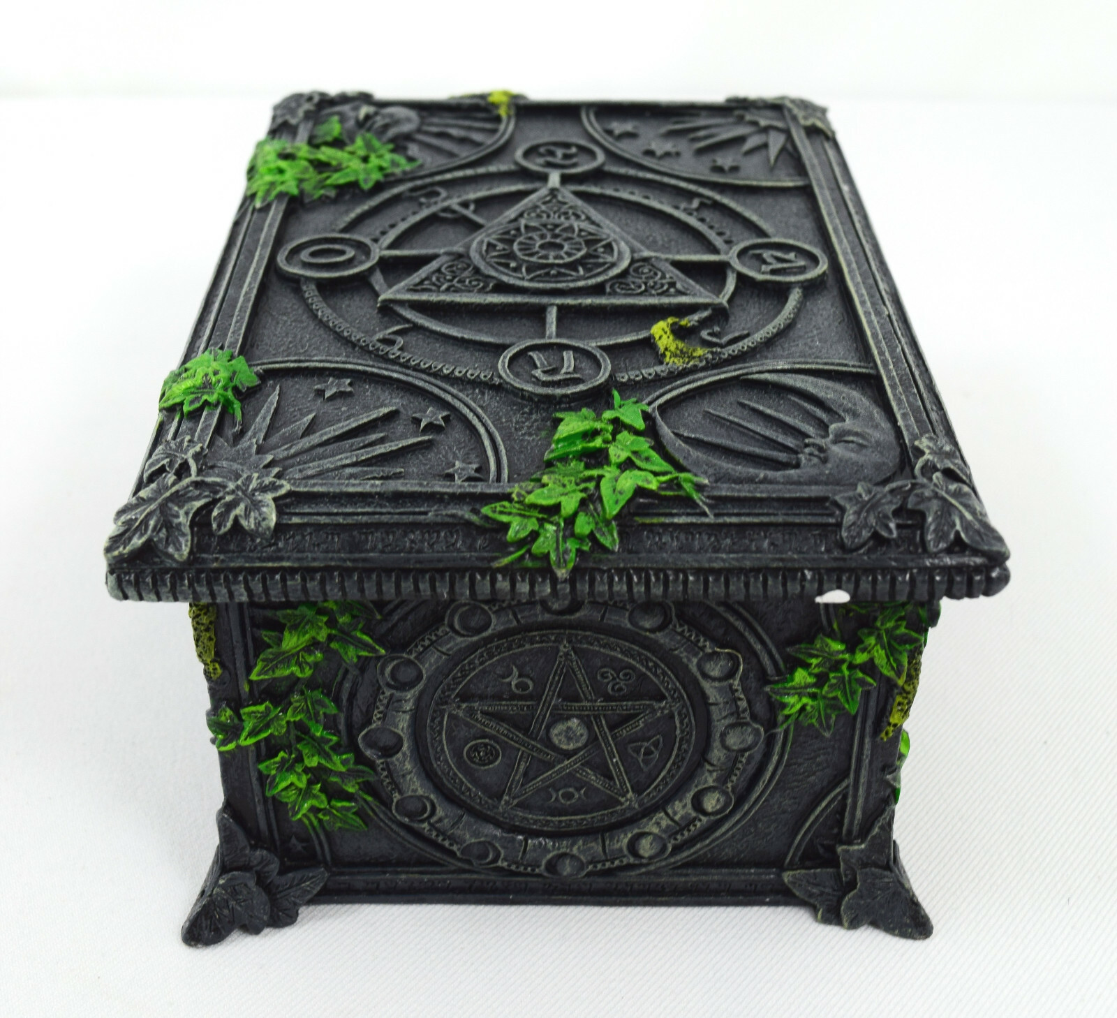 Nemesis Now Wiccan Pentagram Tarot Box Gothic Gift Jewelry Trinket ...