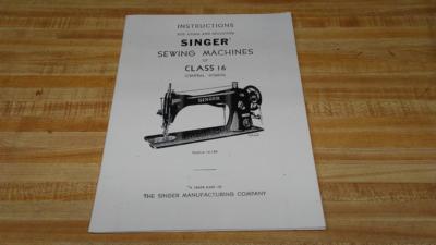 Singer 16 Sewing Machine Instruction Manual | eBay