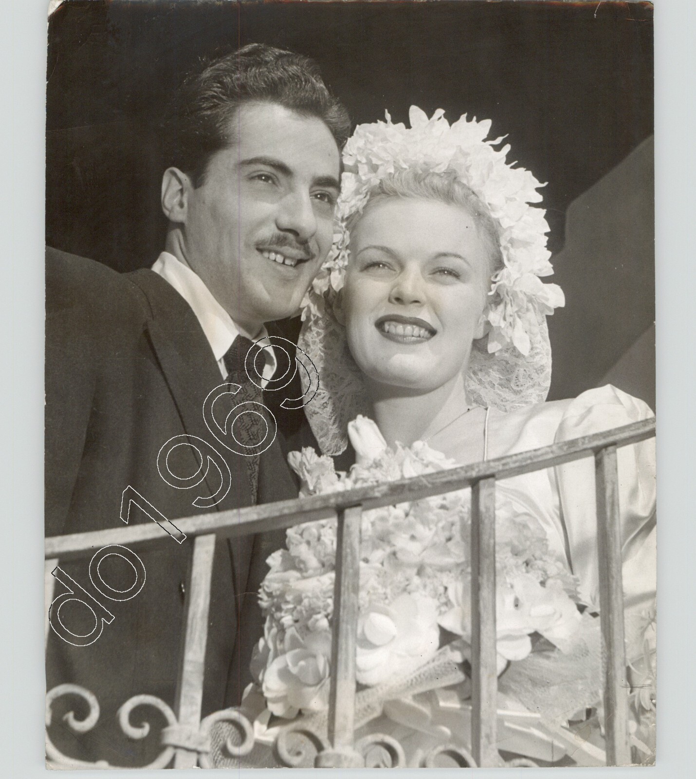Musician JIMMY ZITO AND JUNE HAVER on their WEDDING Day 1947 Vintage ...