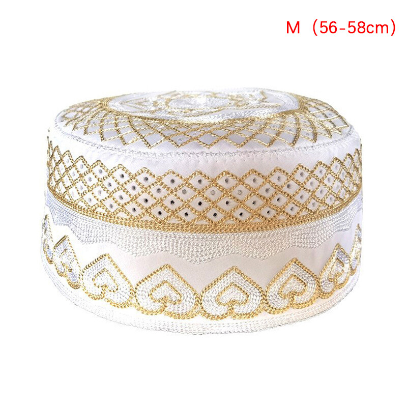 Muslim Prayer Hat Men Bonnet Islamic Jewish Cap Arabic Beanie Chapeau ...