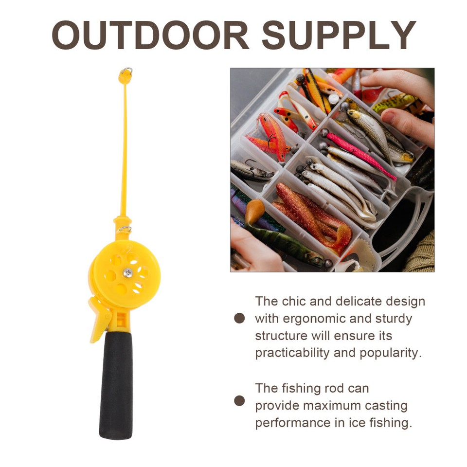 1PC Short Ice Fishing Rods Small Fishing Rod Portable Fishing Rod Short ...