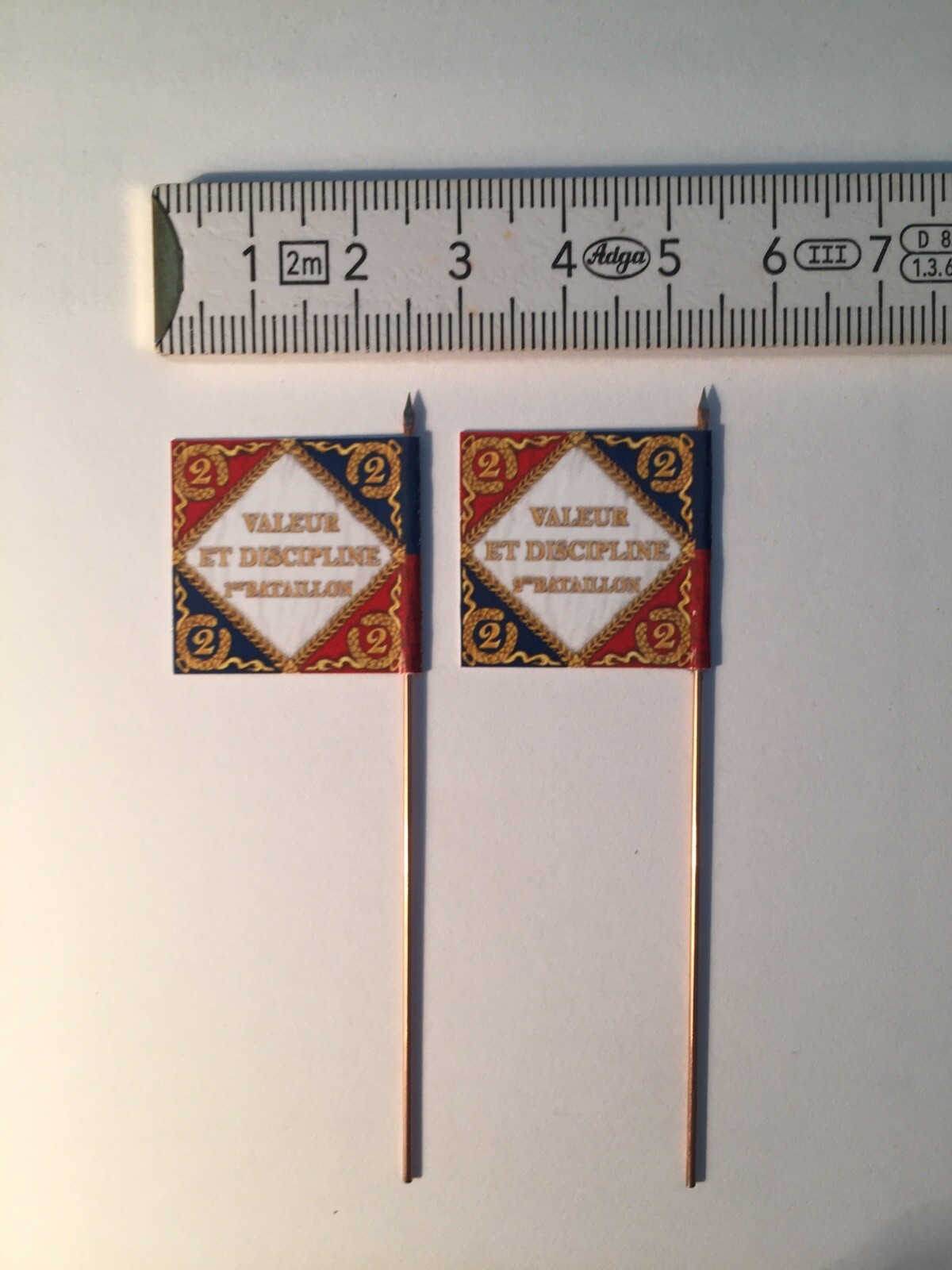 1202) 2x 28mm French Napoleonic Flags 2. Old Guard Grenadiers 1&2 ...