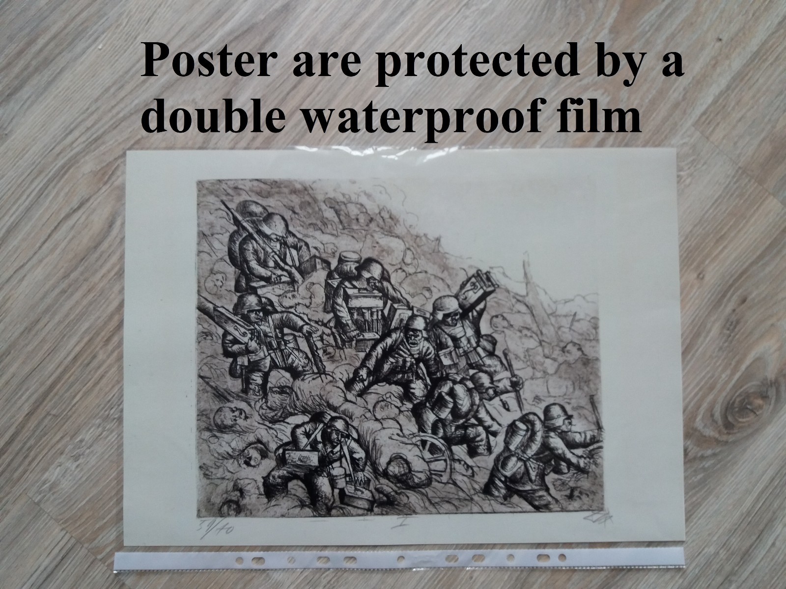 Stormtrooper Art Poster WWI print germany machine gun soldier assault ...