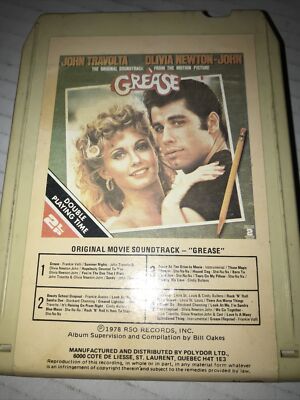 Grease The Original Soundtrack 8 Track Tape 1978 Music Movie | eBay