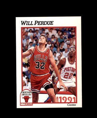 1991-92 Hoops #345 Will Perdue Chicago Bulls Vanderbilt | eBay