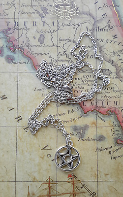 PENTAGRAM PAGAN PROTECTION SYMBOL WICCAN MAGIC PENDANT #NECKLACE SILVER ...