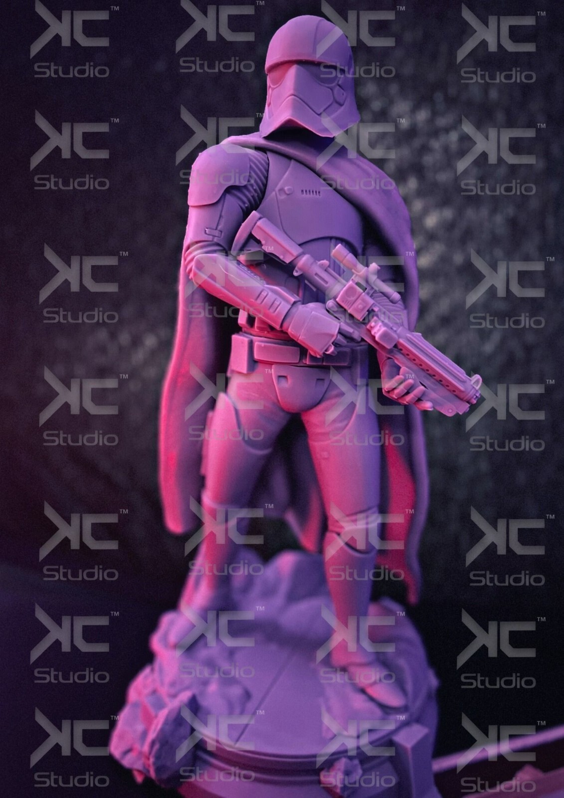 Captain Phasma Star Wars Resin 3d printed DIY model kit 1:6 scale | eBay UK