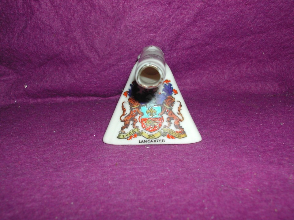 CARLTON Crested China WW1 Machine Gun. LANCASTER Crest. (Ja) | eBay UK