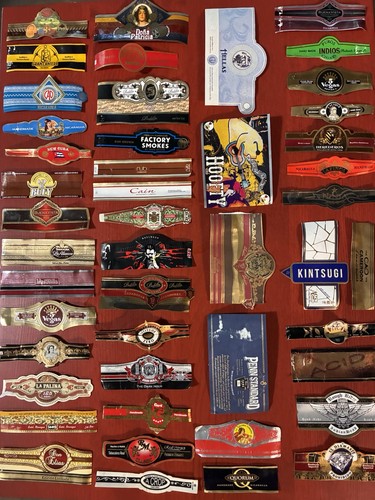 Lot Of 47 Cigar Bands Rings Labels | eBay