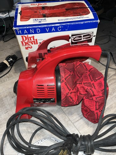 Vtg Royal Dirt Devil Hand Vac Red Vacuum Model 103 Made In USA ...