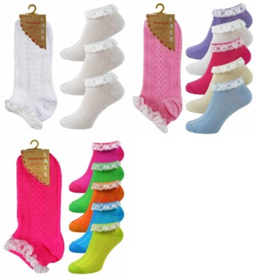 Ladies Lace Bobby Socks Neon Bobby Socks Rock N Roll Dance Girls Lace ...