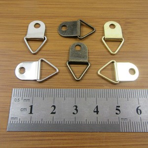 TRIANGLE FRAMING RINGS 21 x 13mm D-RINGS *3 COLOURS* PICTURE HANGING ...