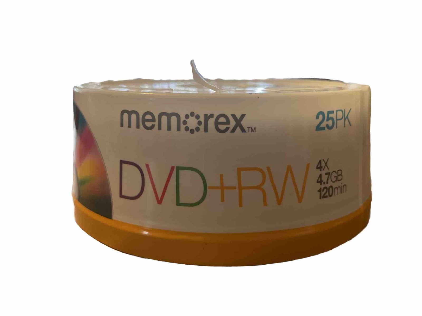 Memorex DVD+RW 4x 4.7 GB 120 min Rewritable 25 Pack Spindle New Sealed ...