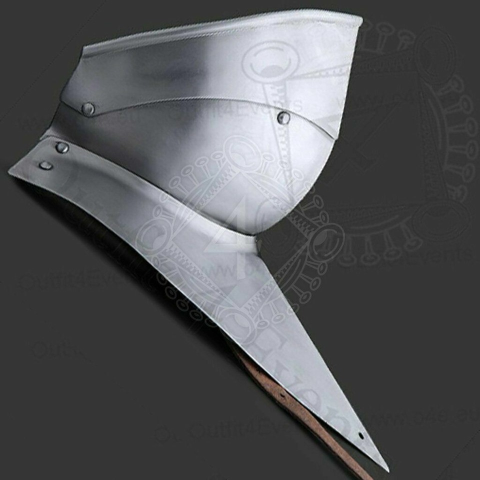 Medieval Larp Gothic steel Armor Suit Neck collar Articulated gorget ...