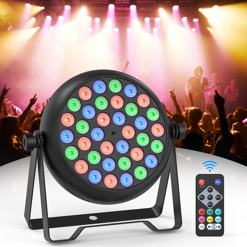 8Pack 36 LED Stage Lighting RGB PAR Light DMX Beam Party DJ Disco ...