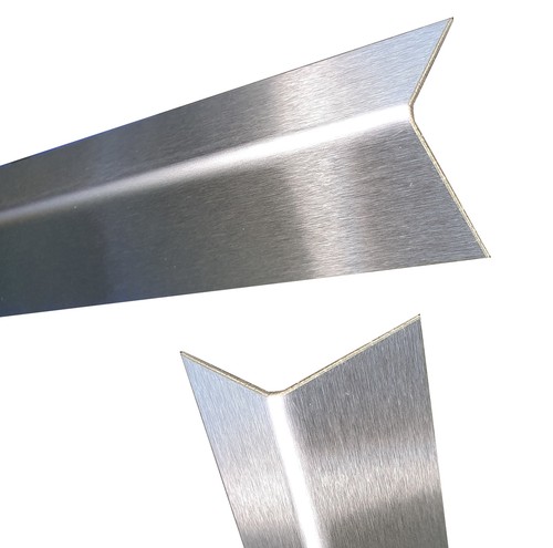 Edelstahl Winkelblech 0,8mm gebürstet magnetisch Edelstahl Winkelprofil ...