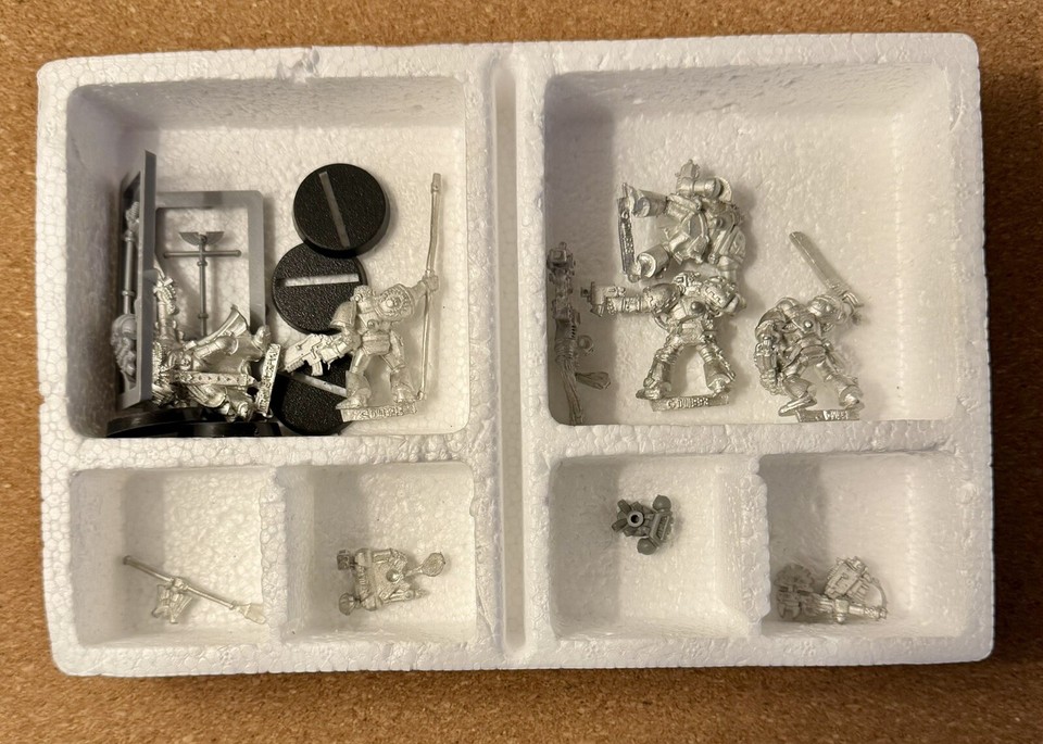 Games workshop Warhammer 40k Space Marine Command Squad Metal Box ...