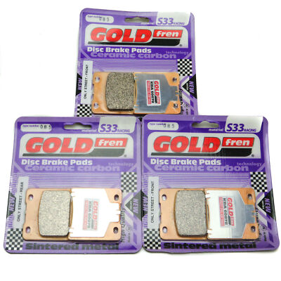Goldfren S33 Brake Pads Front & Rear For Suzuki GSX 1100 EFE/EFF/ESE ...