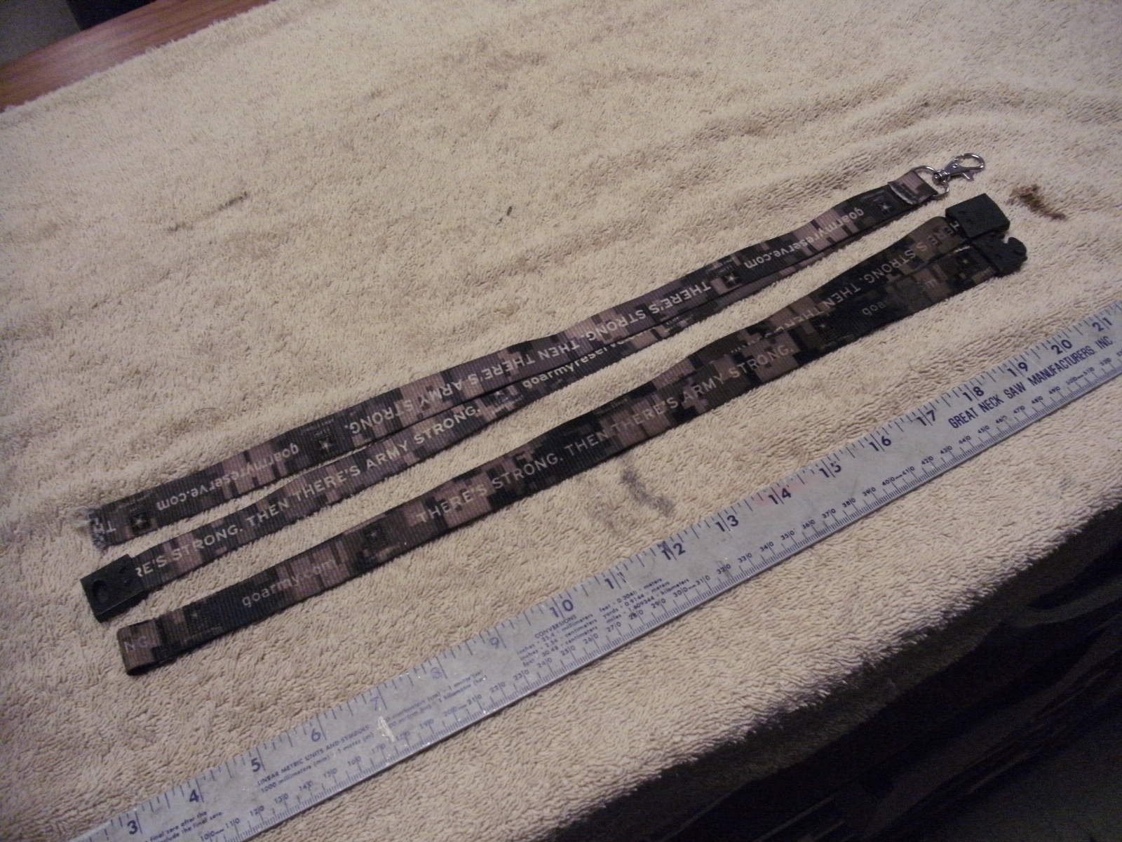 Lot of 3 Used Damaged US Army Army Strong Lanyard, See Pictures for ...