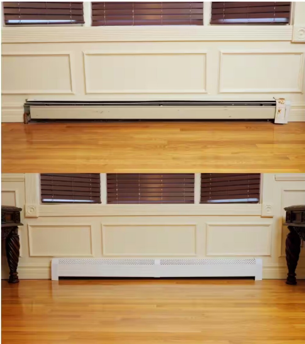 30/07 Series 6 ft. Hydronic Heating Baseboard Cover Not for Electric ...
