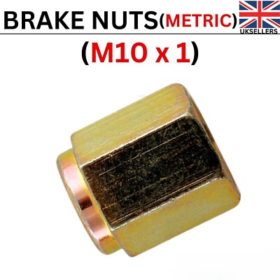 10mm x 1mm Metric Brake Pipe Nuts Female M10 Fittings Brake Pipe Nuts ...