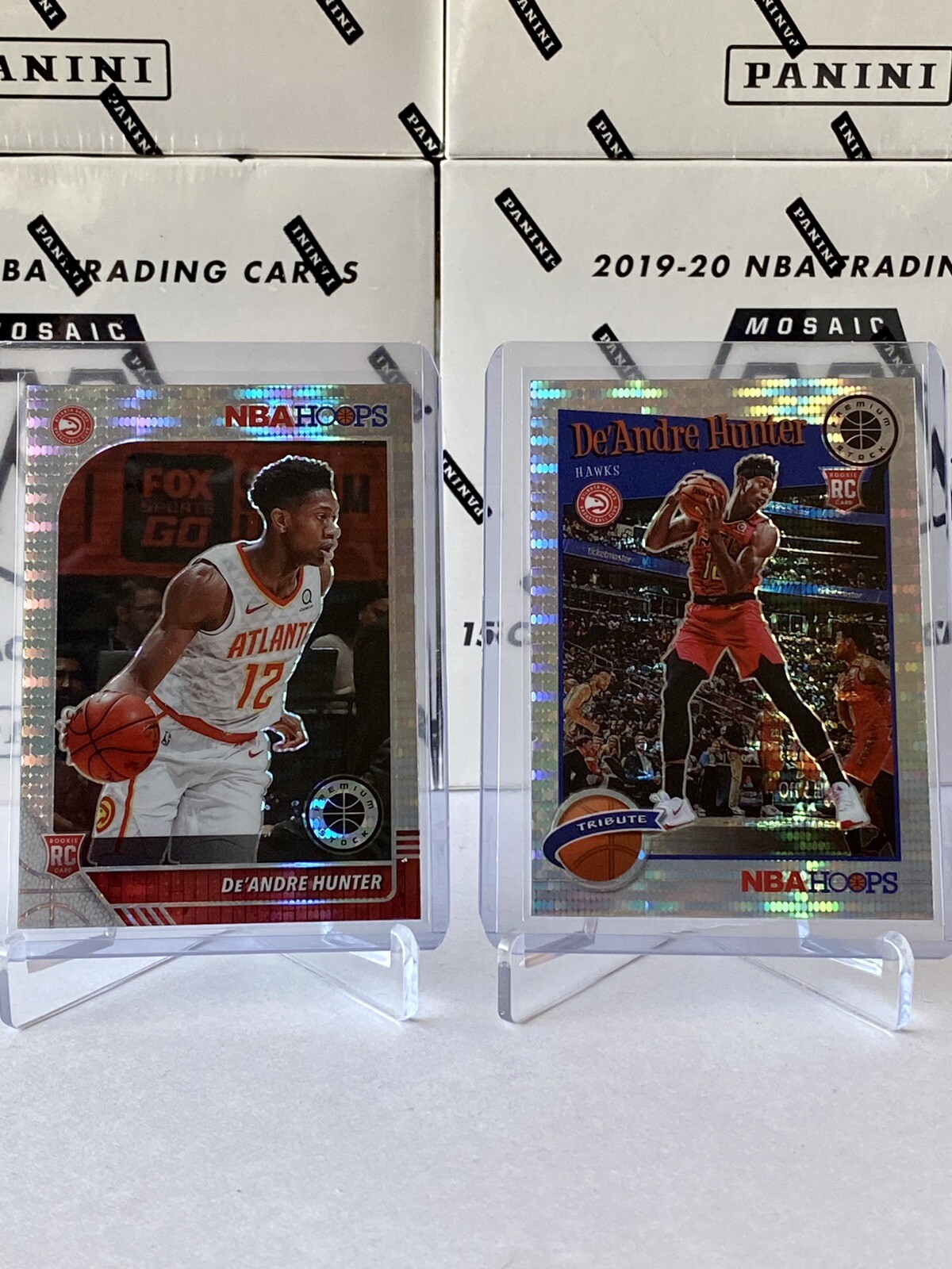 2019-20 Deandre Hunter Panini NBA Hoops Premium Pulsar Prizm Lot (2 ...