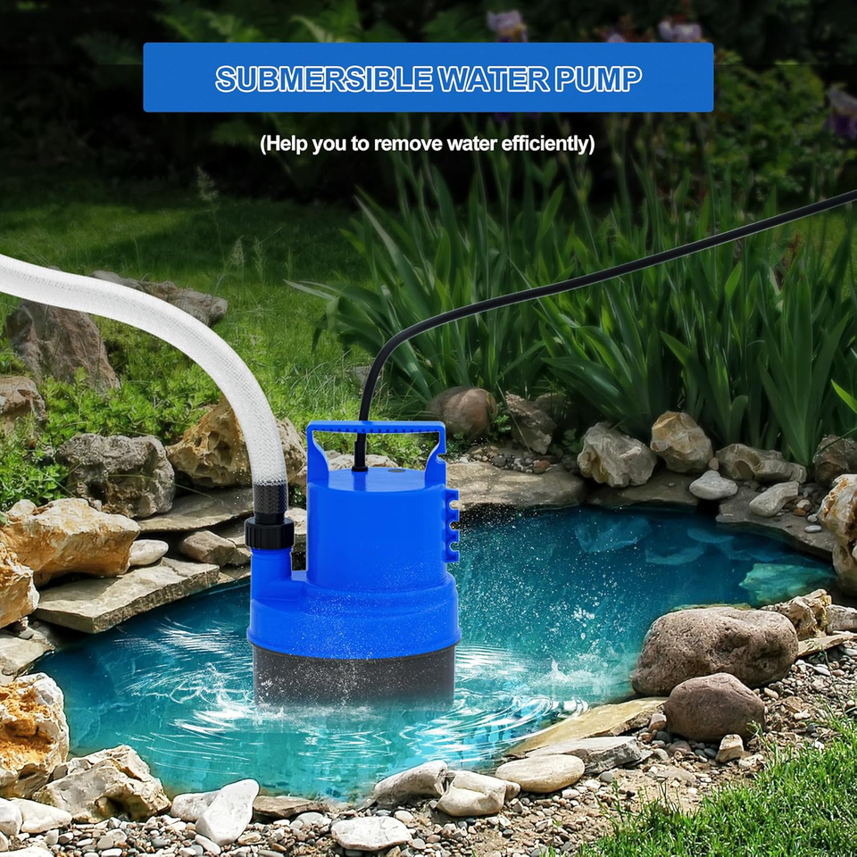 1/ 2 HP Submersible Water Pump 2500 GPH Portable Small Sump Pump | eBay