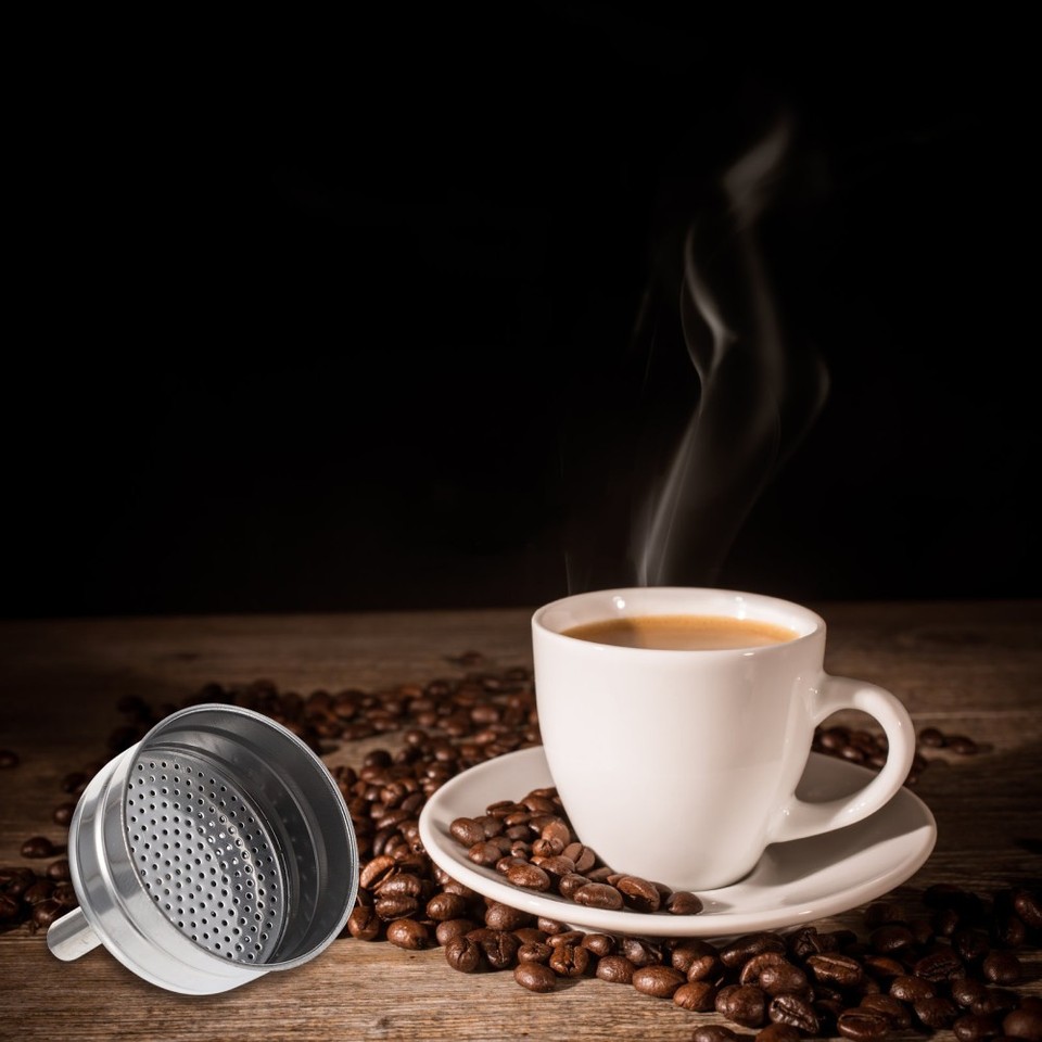 1pc Coffee Making Mocha Pot Funnel Reusable Stainless Steel Filter ...