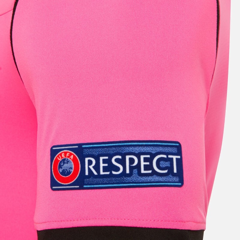 EURO 2020 UEFA REFEREE MAN - MATCH DAY SHIRT PINK SS - FOOTBALL SOCCER ...