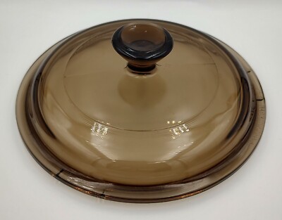 Pyrex Brown Amber Round Pyrex Lid P81C | eBay
