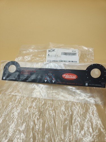 Hatco Commercial Toaster 07.01.360.00 Overlay Control Decal Sticker 208 ...