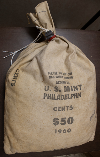 1960 P Unopened Lead Sealed Mint Bag Lincoln Cent Small Date Possible ...